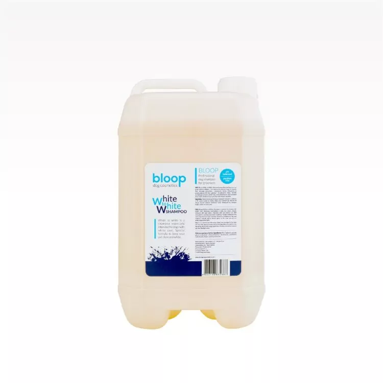 Шампунь Bloop White to White для белой шерсти, 5 л